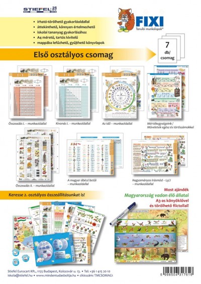 Első osztályos tanulói munkalapcsomag - Bookstry